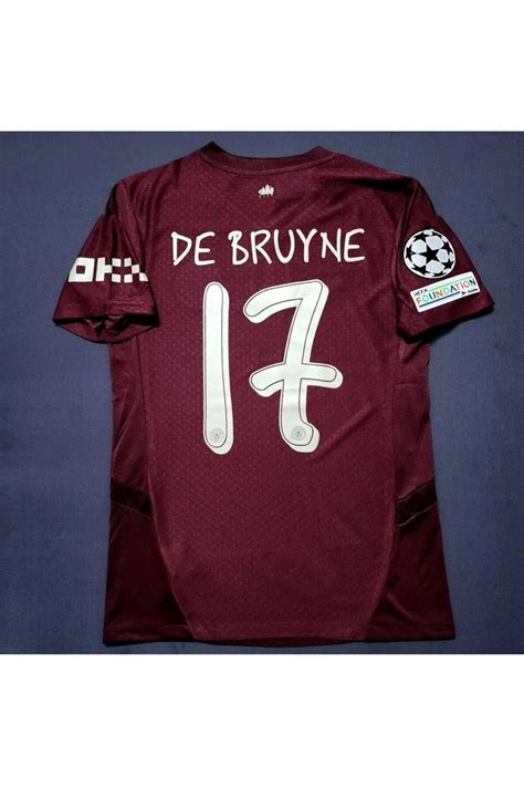 Jabuka Kevın De Bruyne 202425 Yeni Sezon Alternatif Forması Bordo