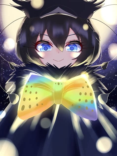 Safebooru 1girl Antennae Bird Girl Bird Wings Black Hair Blue Eyes