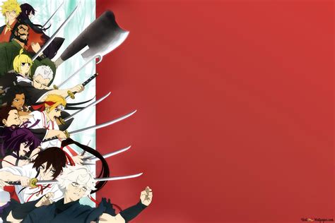 Hells Paradise Jigokuraku Hahmot 8k Taustakuvan Lataus