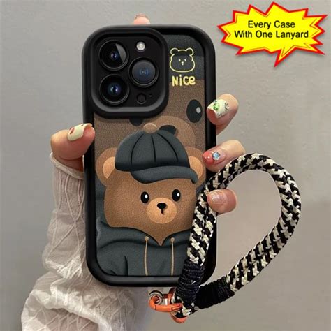 Casing Hp Vivo Y27 5g Terbaru 2025 Topi Brown Bear Kartun Yang Lucu