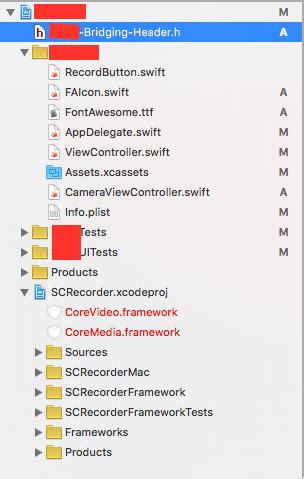 Ios Bridging Header File Can T Find An Imported Objective C Project Stack Overflow