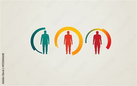 Evolutionary Journey Contemporary Logo Design Representing Human Life