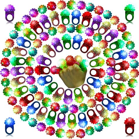 Lacgo 12 Pcs Halloween Led Flashing Finger Toys Blinking