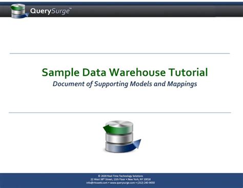 Pdf Sample Data Warehouse Tutorial Querysurge · Sample Data