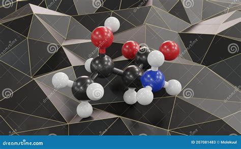 Threonine L Threonine Thr T Amino Acid Molecule 3d Rendering Stock