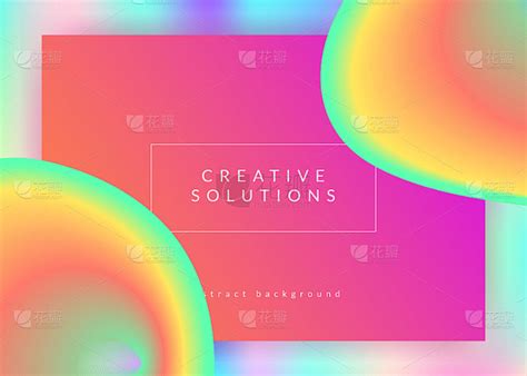 带有流体动态元素和流体形状的着陆页。