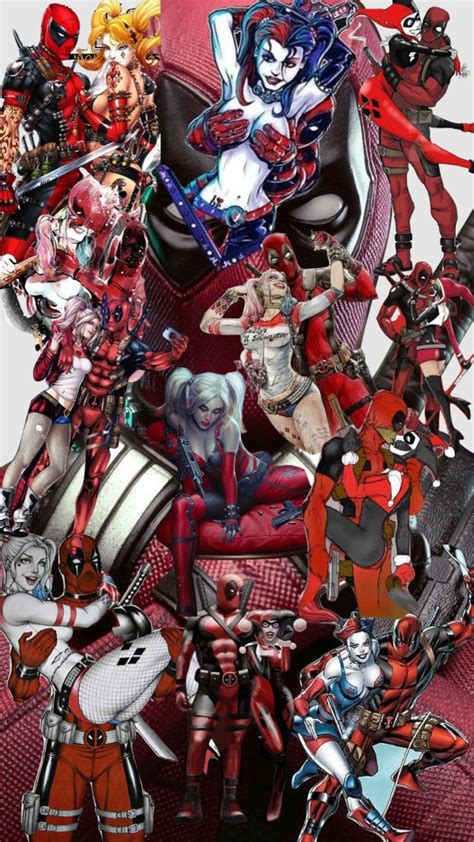 Deadpool And Harley Quinn Harley Quinn Drawing Harley Quinn Artwork