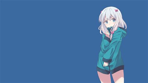 Download Blue Eyes White Hair Blush Sagiri Izumi Anime Eromanga Sensei