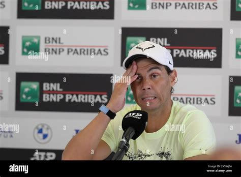Rafael Nadal ESP In Press Conference After The Match Lost Against
