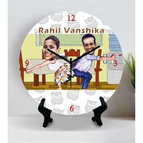 Buy Personalised Bumpy Dance Clock Mdf Round Online At Best Discounts
