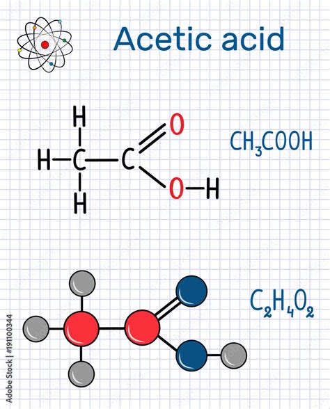 Structural Formula Of Acetic Acid