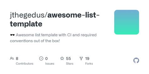 Github Jthegedus Awesome List Template Awesome List Template With
