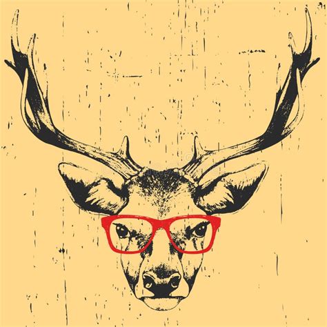 Deer Sunglasses Stock Illustrations 833 Deer Sunglasses Stock