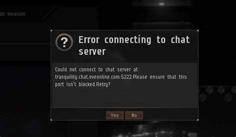 Error Chat Server Reve