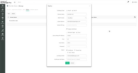 The SSL Store Integration Key Manager Plus