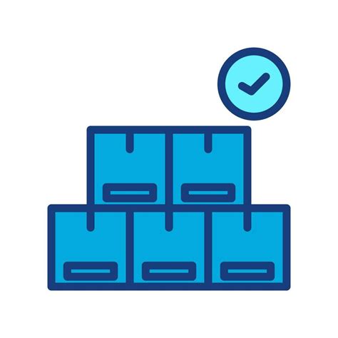 Inventory Control Icon Monochrome Simple Business Management Icon For