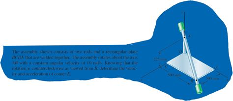 Solved 225 Mm The Assembly Shown Consists Of Two Rods And A