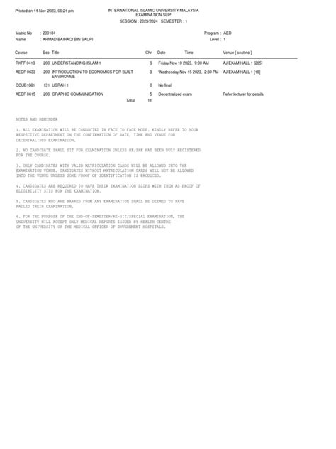Exam Print Pdf