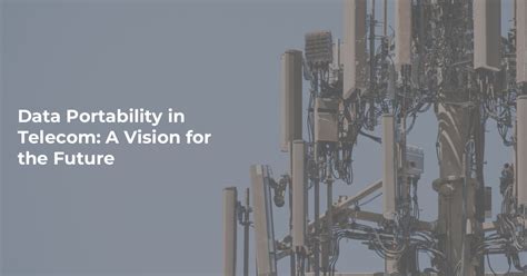Data Portability In Telecom A Vision For The Future