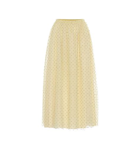 Red Valentino Tulle Midi Skirt About Icons