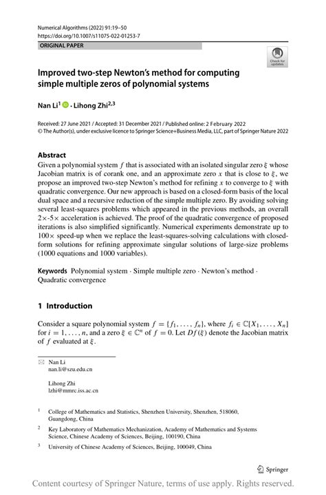 Improved Two Step Newtons Method For Computing Simple Multiple Zeros