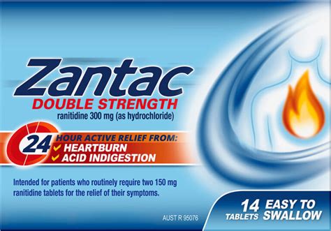 Zantac 12 Hour Active Relief 150mg Ranitidine Tablet