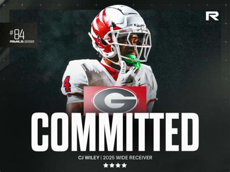 Georgia Lands A Commitment From Elite Four Star Wr Cj Wiley Yahoo Sports