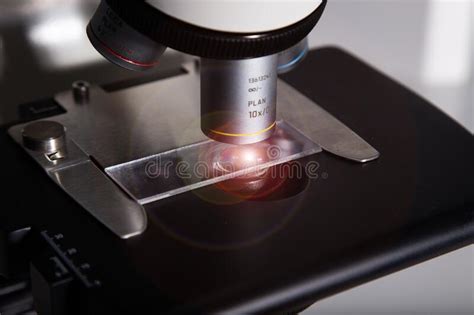 Microscope At The Medicine Medical And Biology Laboratory Stock Image