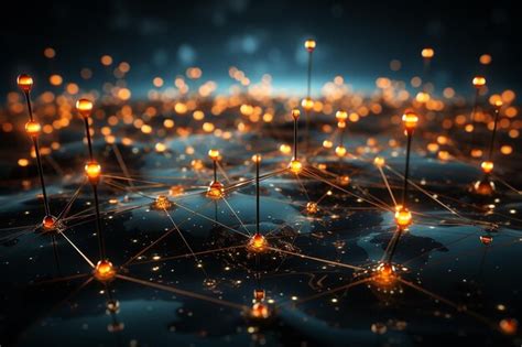 Premium Ai Image Circular Network Diagram With Connecting Arrows