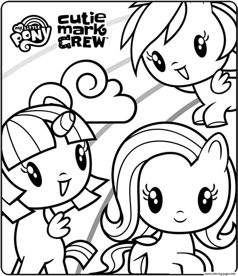 Mlp Cutie Mark Crew Coloring Page Printable