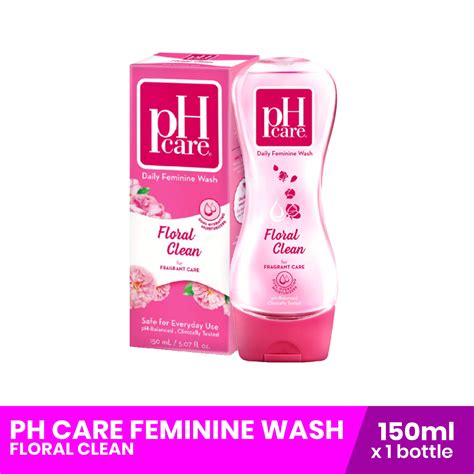 Ph Care Feminine Wash Floral Clean 150ml Womens Hygiene Personal