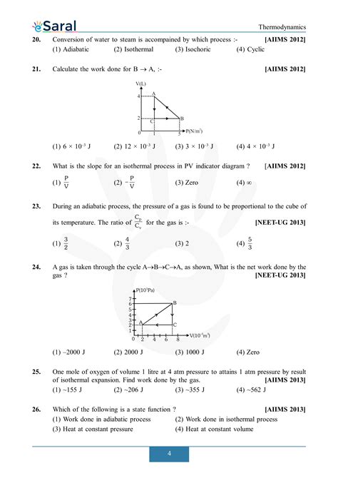 Thermodynamics NEET Previous Year Questions With Complete Solutions