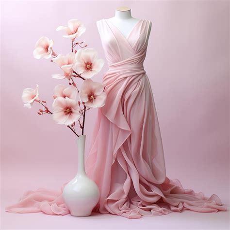 Premium Photo Ethereal Pink Ensemble Pink Background Image