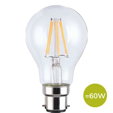 Tcp Light Bulb Filament Classic Bayonet 65w 60w Warm White 3 Per