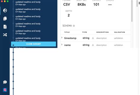 History List Overflows Container When Viewing A Dataset In The Network Tab · Issue 591 · Qri Io