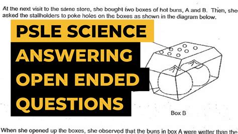 Psle Science How To Answer Open Ended Questions Ace Scorers