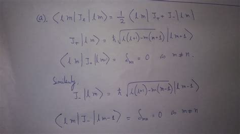 [solved] Practice With Dirac Notation And Matrix Elements Angular