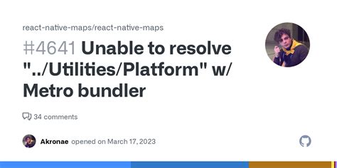 Unable To Resolve Utilities Platform W Metro Bundler Issue React Native Maps