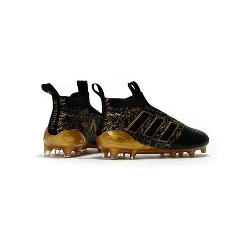 Adidas ACE 17 Purecontrol FG Paul Pogba Capsule Soccer Cleats Black Gold