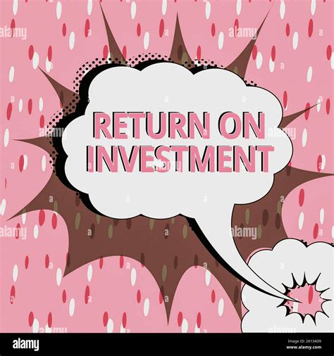 Conceptual Display Return On Investment Internet Concept Ratio Between