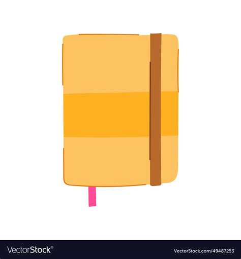 Sheet Notebook Cartoon Royalty Free Vector Image