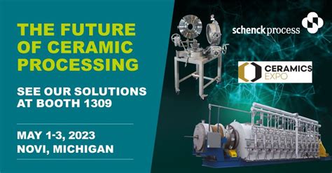 Schenck Process On Linkedin Ceramicsexpo Conveying Sifting
