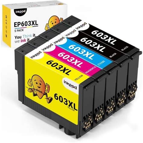 603Xl Multipack Cartouches D Encre Compatible Grande Capacité Pour
