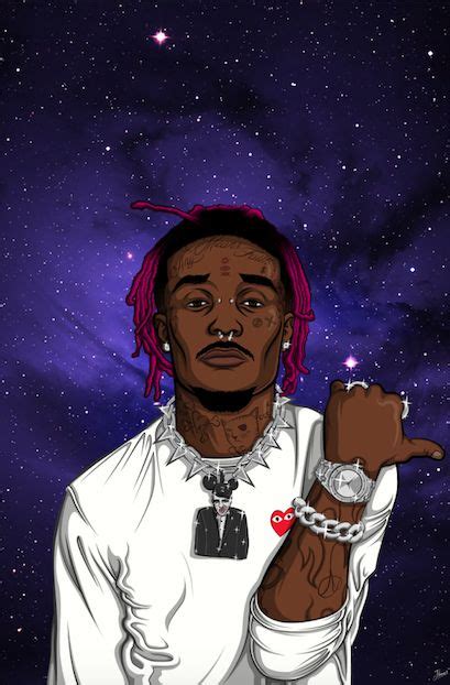 Lil Uzi Vert Galaxy Poster Defining Lil Uzi Vert Hip Hop Artwork