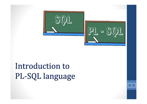 database l3 sql pl sql introduction the sql language is a language