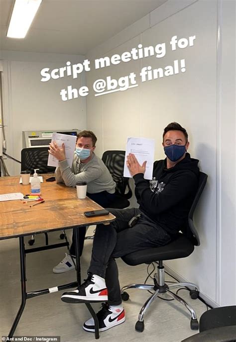 Britains Got Talent Ant And Dec Share Behind Scenes Look At Script