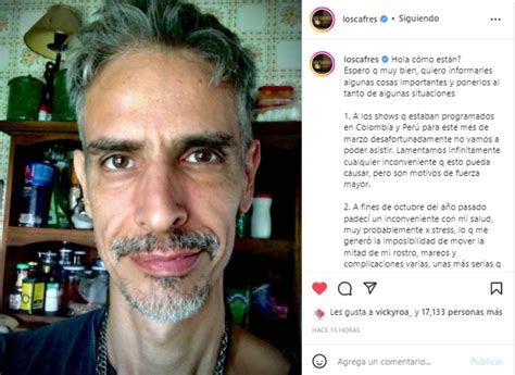 Guillermo Bonetto El Cantante De Los Cafres Habló De Sus Problemas De