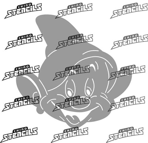 Cartoon Dopey 78 A Art Stencil Chino Stencils
