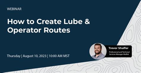 Redlist On Linkedin How To Create Lube And Operator Routes Redlist