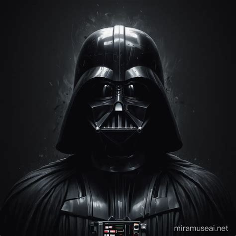 Darth Vader Portrait Wallpaper Dark Sith Lord In Commanding Pose Muse Ai